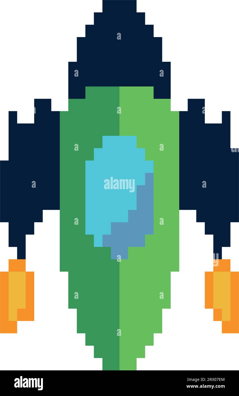 battle ship pixels launching Stock Vector Image & Art - Alamy