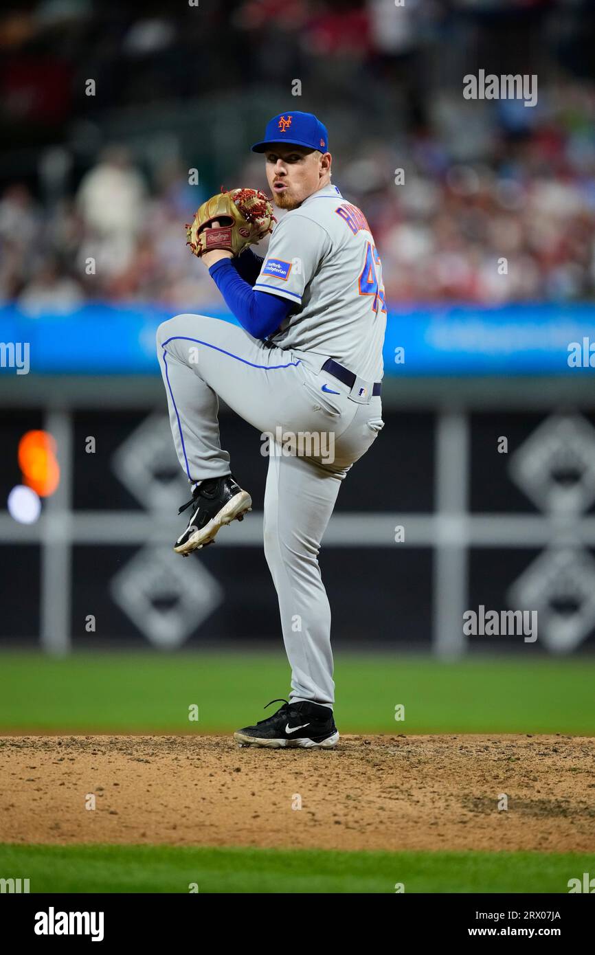 New York Mets' Jeff Brigham plays during a baseball game, Thursday ...