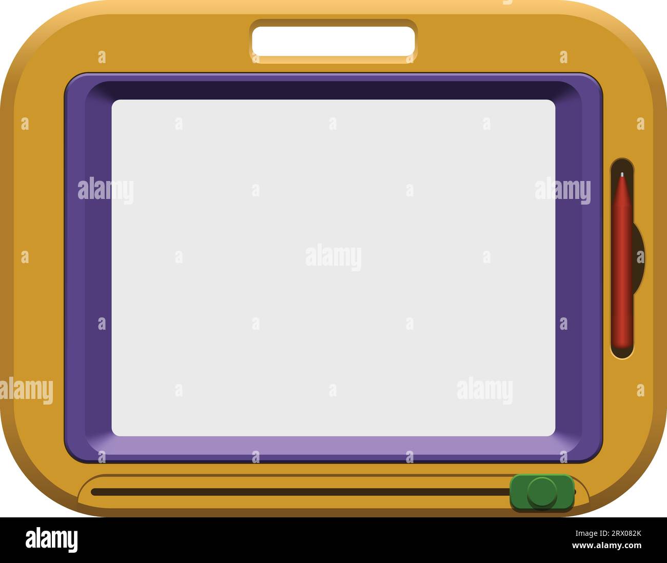 Layered vector illustration of Children's Magnet Board for drawing ...