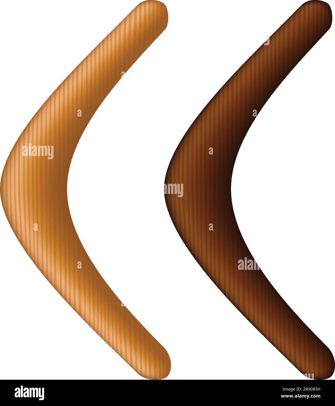 Australian aborigine boomerang Cut Out Stock Images & Pictures - Alamy