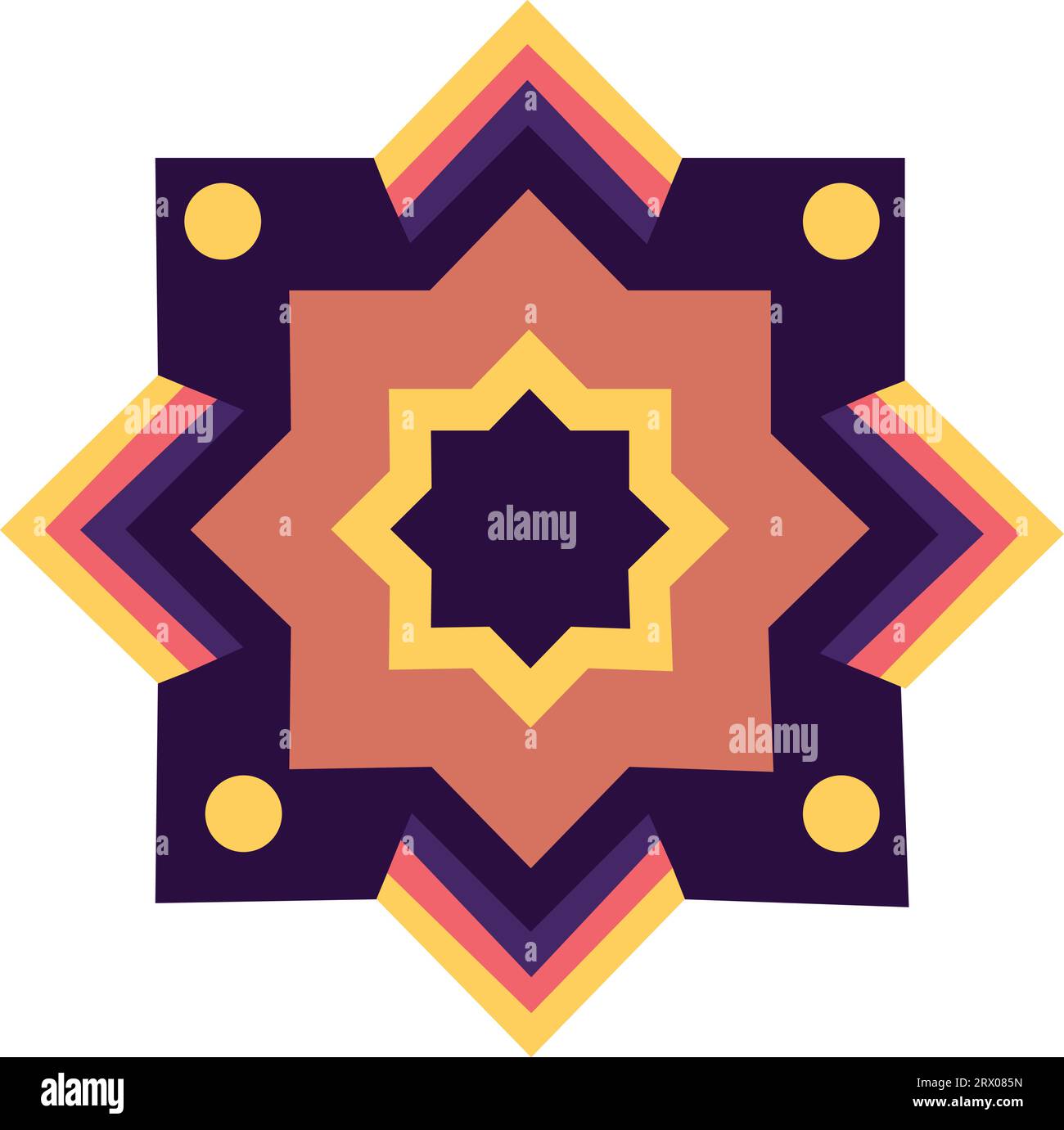 islamic star design Stock Vector Image & Art - Alamy