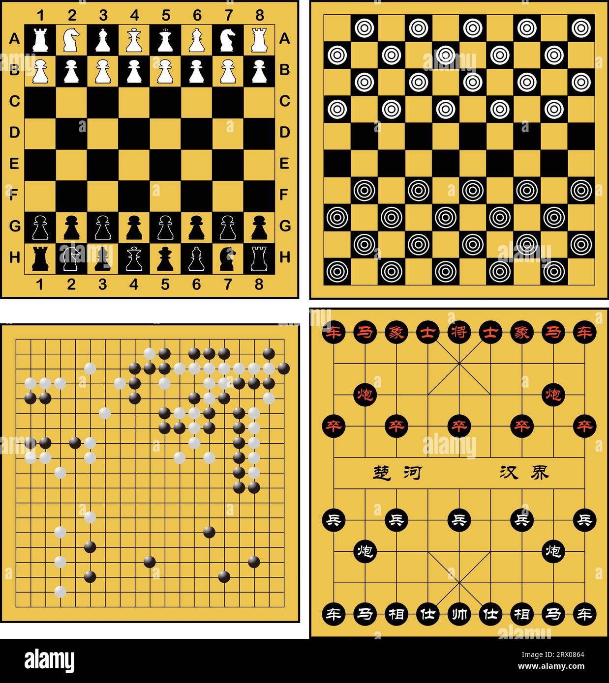 Layered vector illustration of 4 kinds of Board Games Stock Vector ...