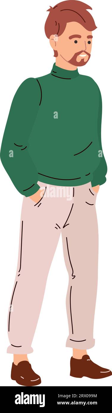 bearded man character Stock Vector Image & Art - Alamy