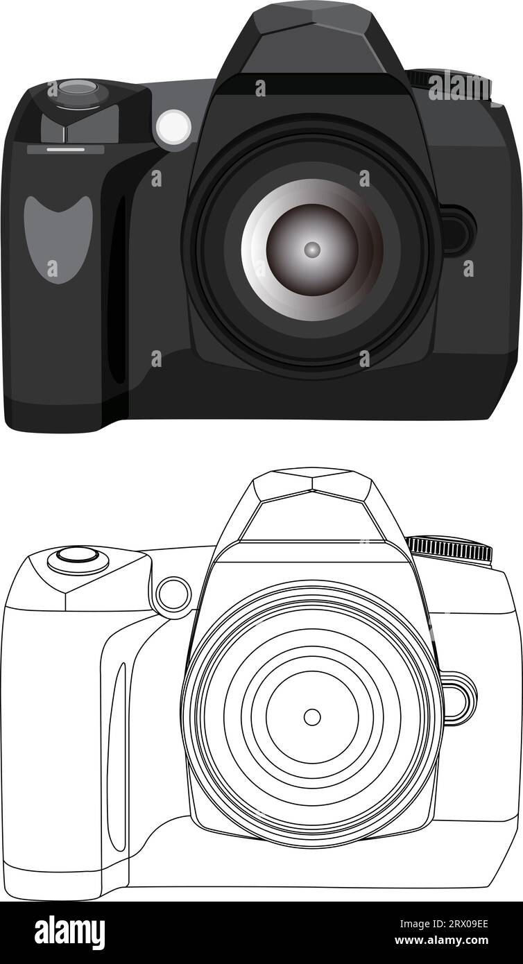 Vector illustration of Camera Stock Vector Image & Art - Alamy