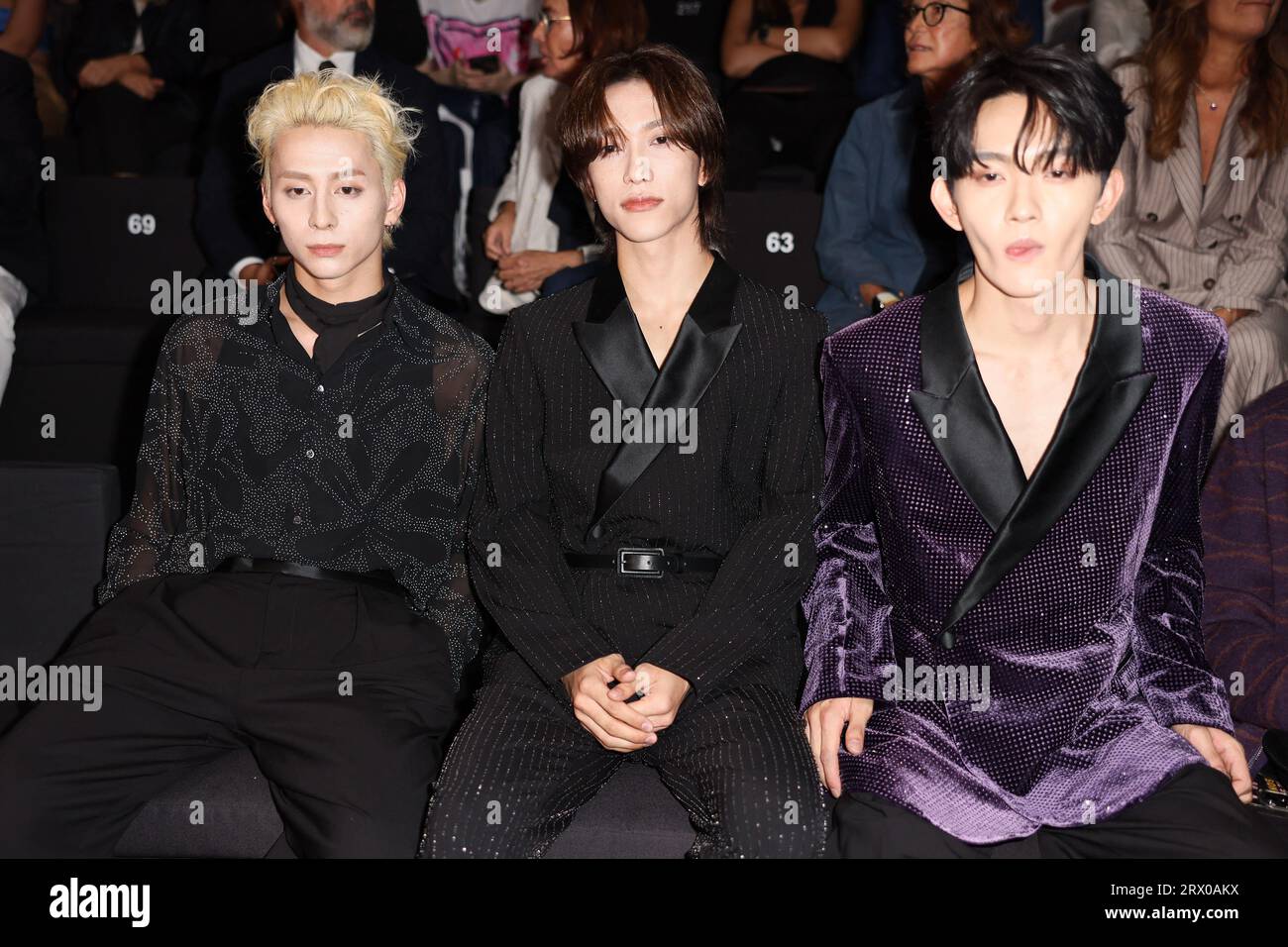 Rihito, Hiroto, Shogo, INI attend the Emporio Armani fashion show ...