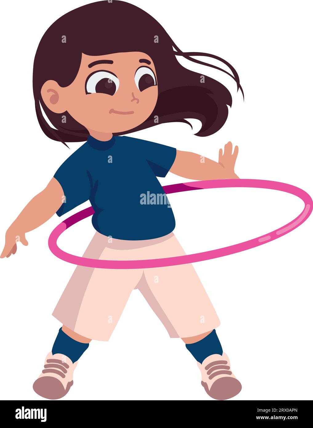 cute girl with ula ula Stock Vector Image & Art - Alamy