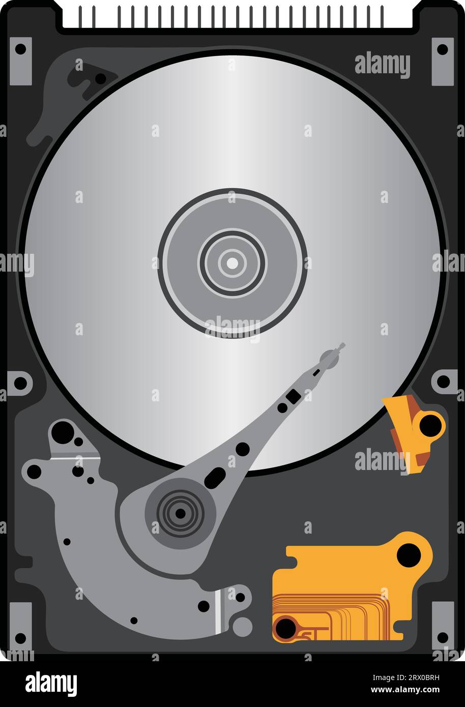 Layered vector illustration of Hard Disk Stock Vector Image & Art - Alamy