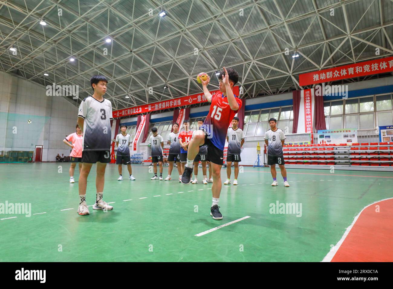 Luannan County, China - August 8, 2023: Middle school students conduct ...
