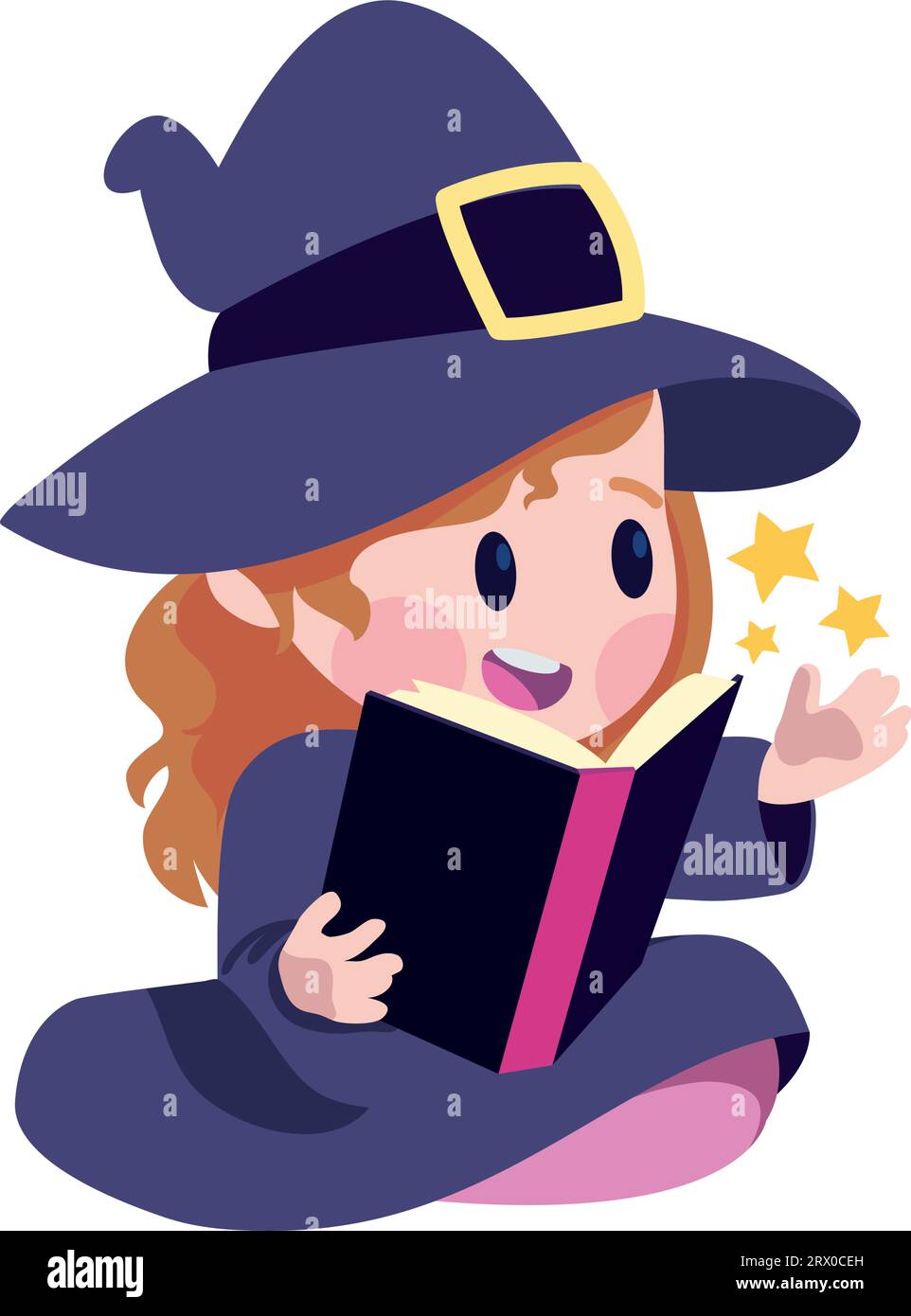 halloween witch cartoon Stock Vector Image & Art - Alamy