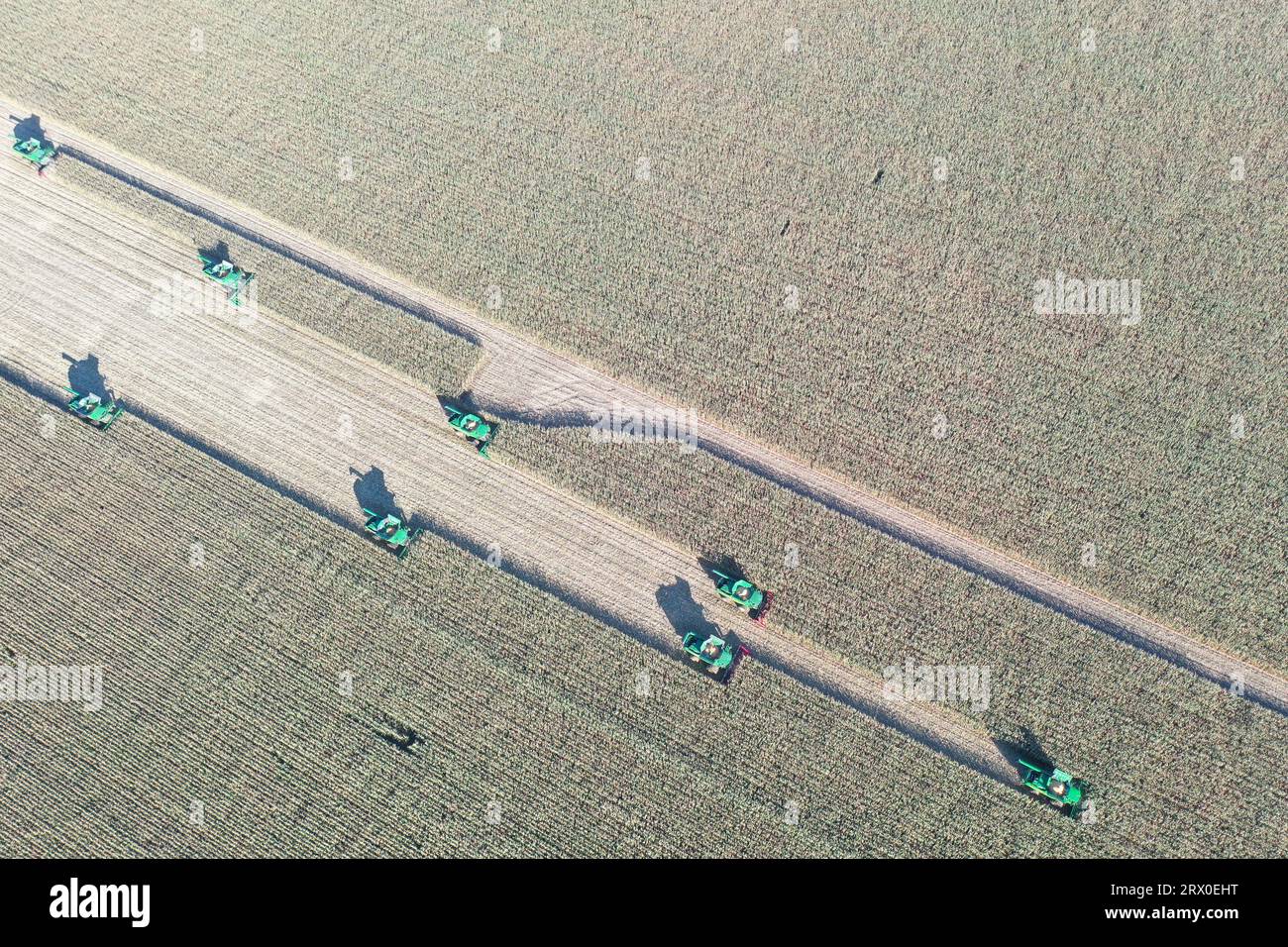 Shuangyashan. 20th Sep, 2023. This aerial photo taken on Sept. 20, 2023 ...