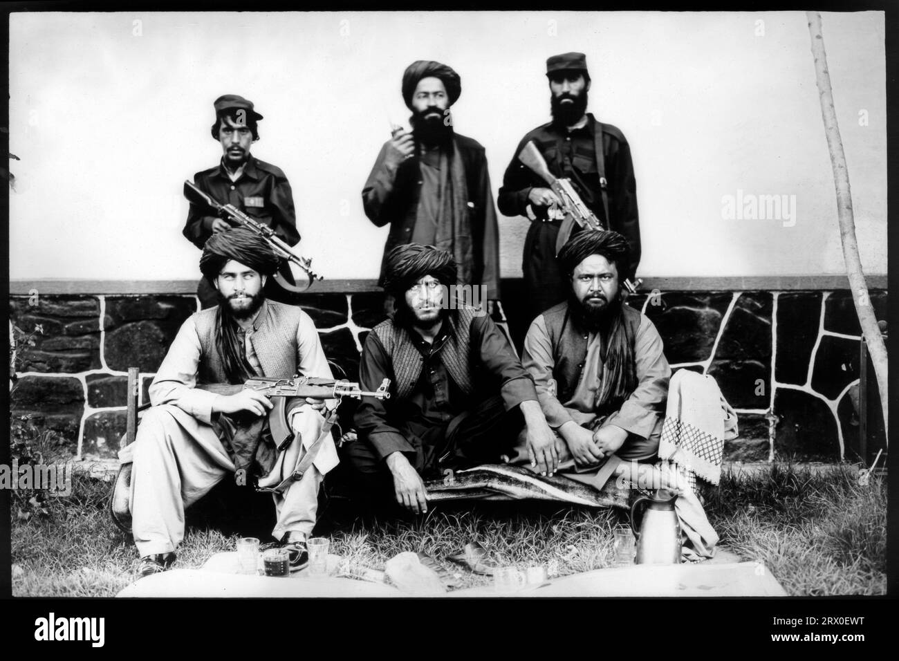 Taliban fighters from Uruzgan pose for a portrait at a checkpoint in ...