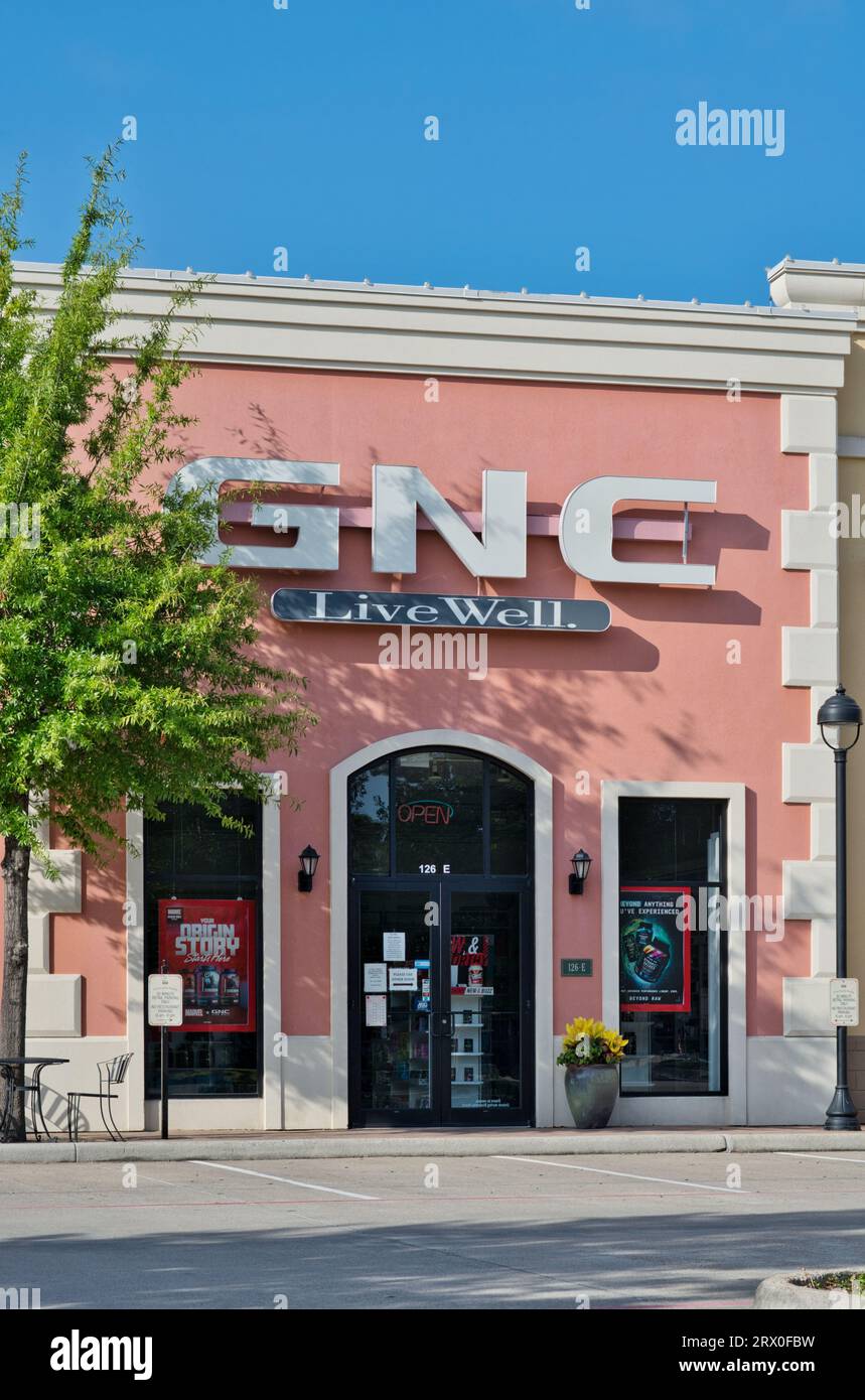 Houston, Texas USA 07-30-2023: GNC business storefront exterior in ...