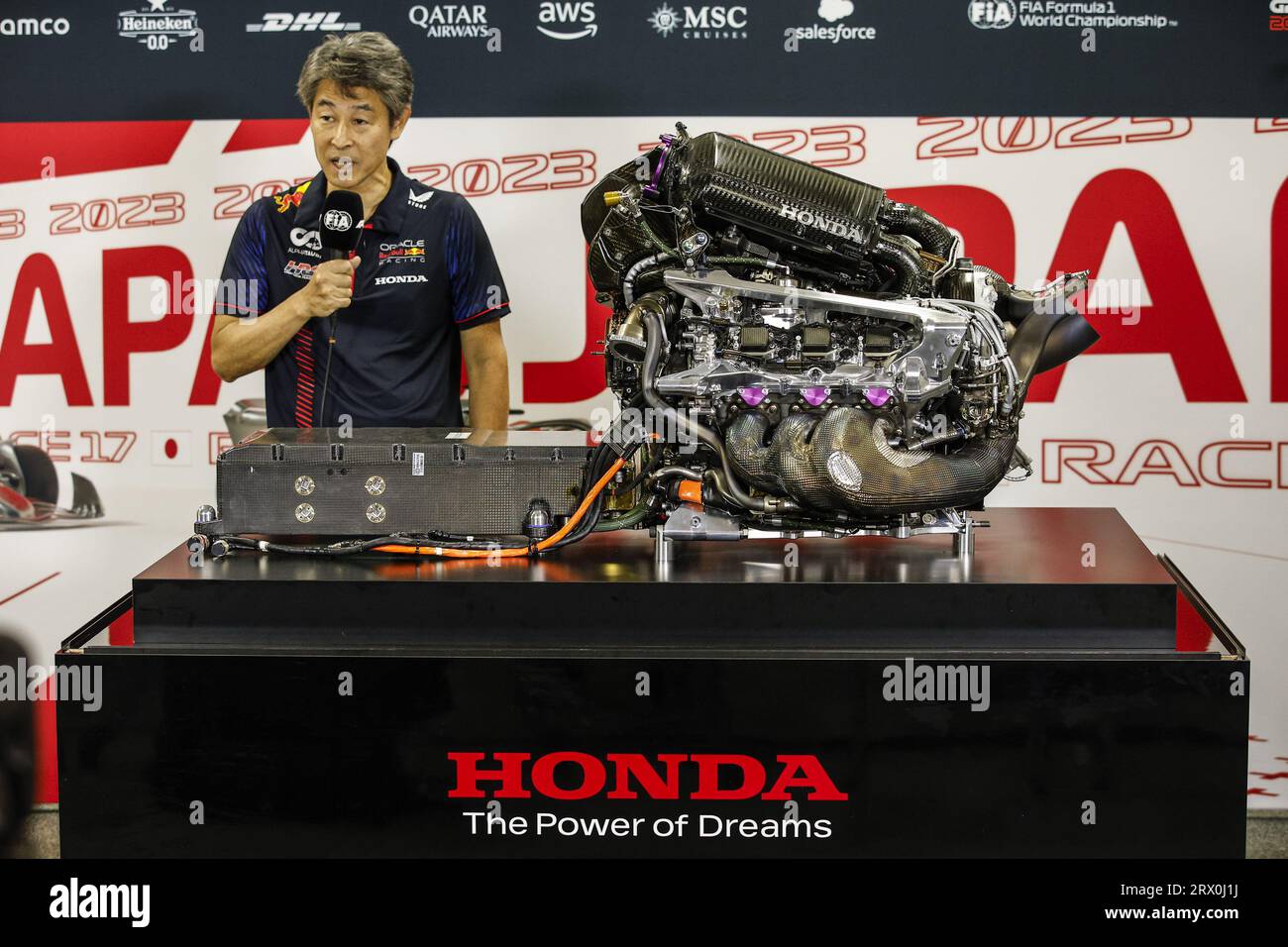 Japan. 22/09/2023. , Tetsushi Kakuda, F1 Project Leader, HRC at Honda HRC engine Power Unit ...