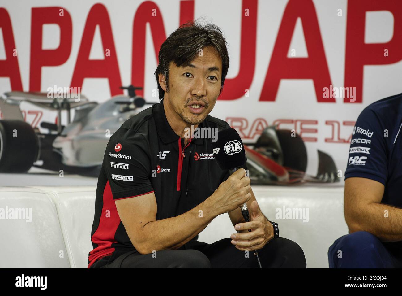 Haas f1 team ayao komatsu hi-res stock photography and images - Alamy