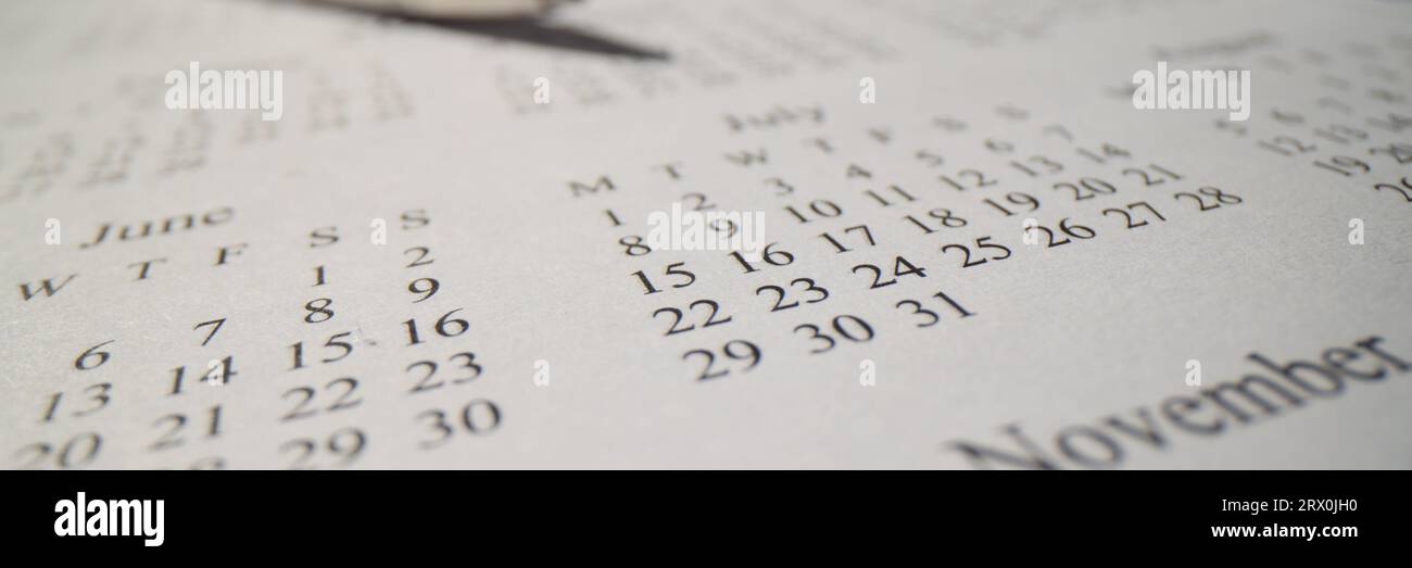 Calendar turning page hi-res stock photography and images - Alamy