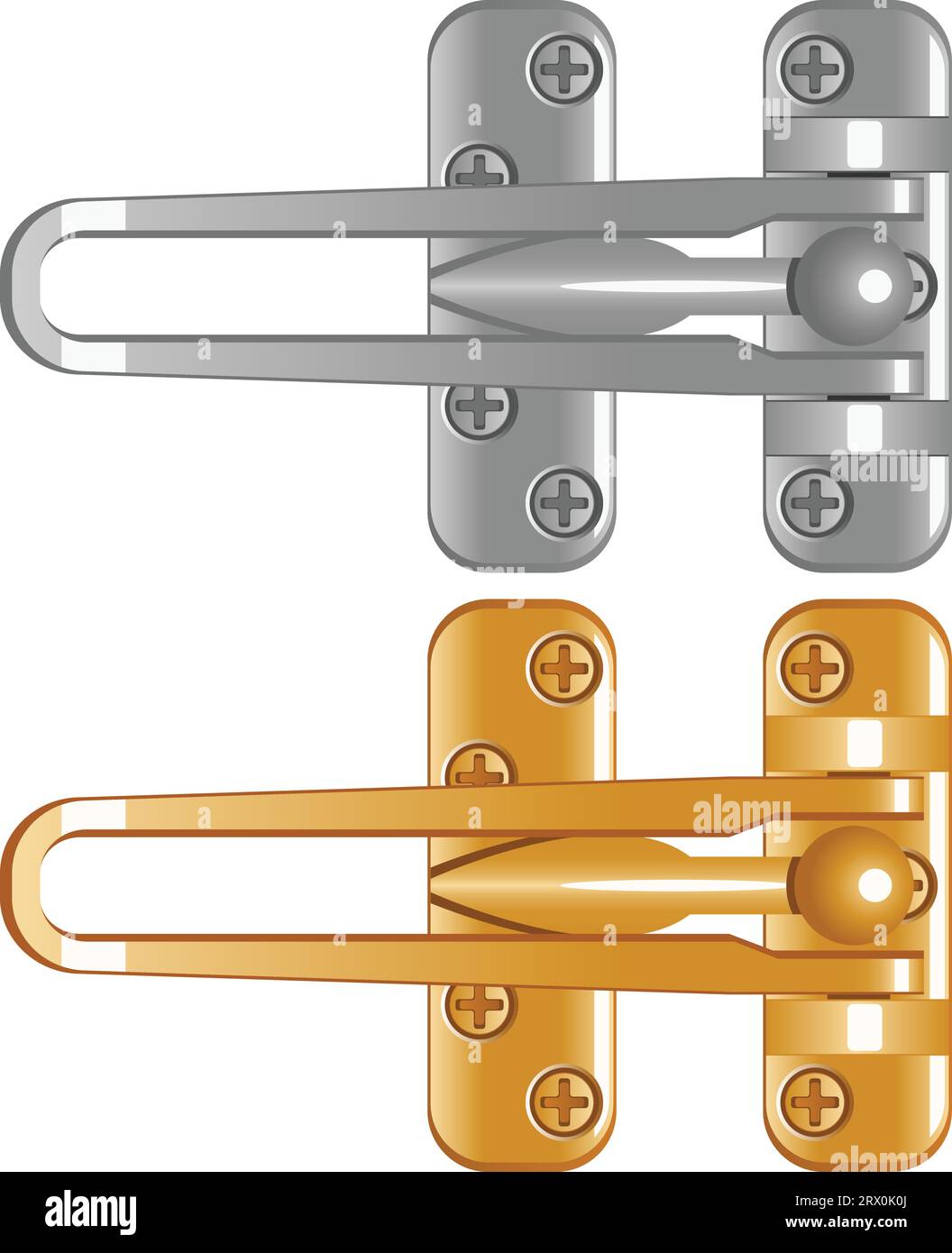 Screw bolt in door lock Stock Vector Images - Alamy