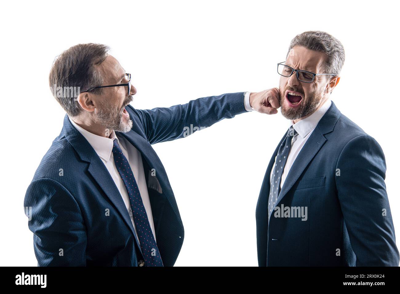 fighting between boss and employee. business fight. two businessmen ... fighting between boss and employee. business fight. two businessmen ...