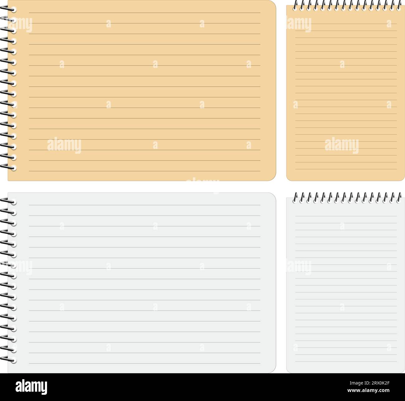 Layered vector illustration of Notebook with white background Stock ...