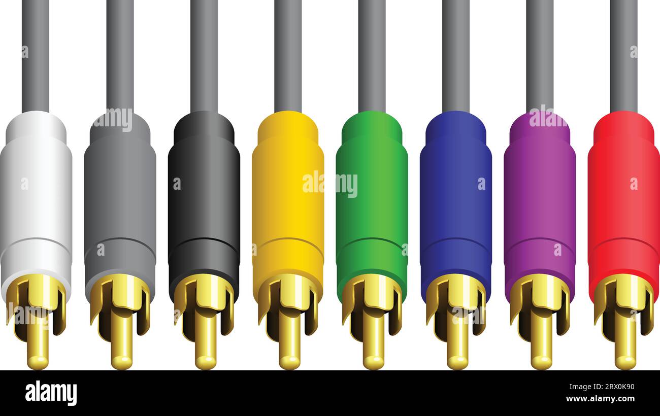 Layered vector illustration of Plug with different color Stock Vector ...