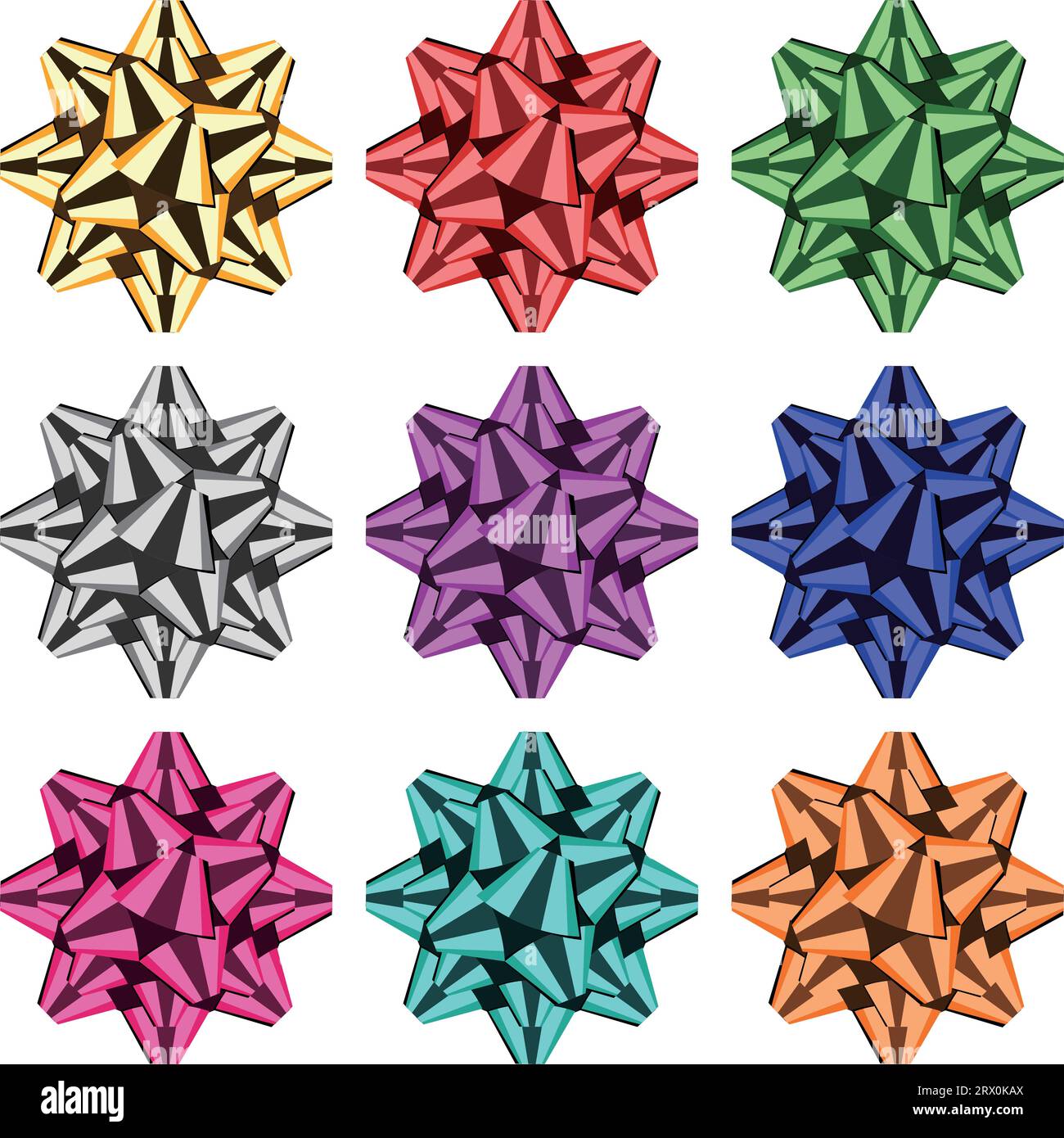 Yellow blue ribbon tied Stock Vector Images - Alamy