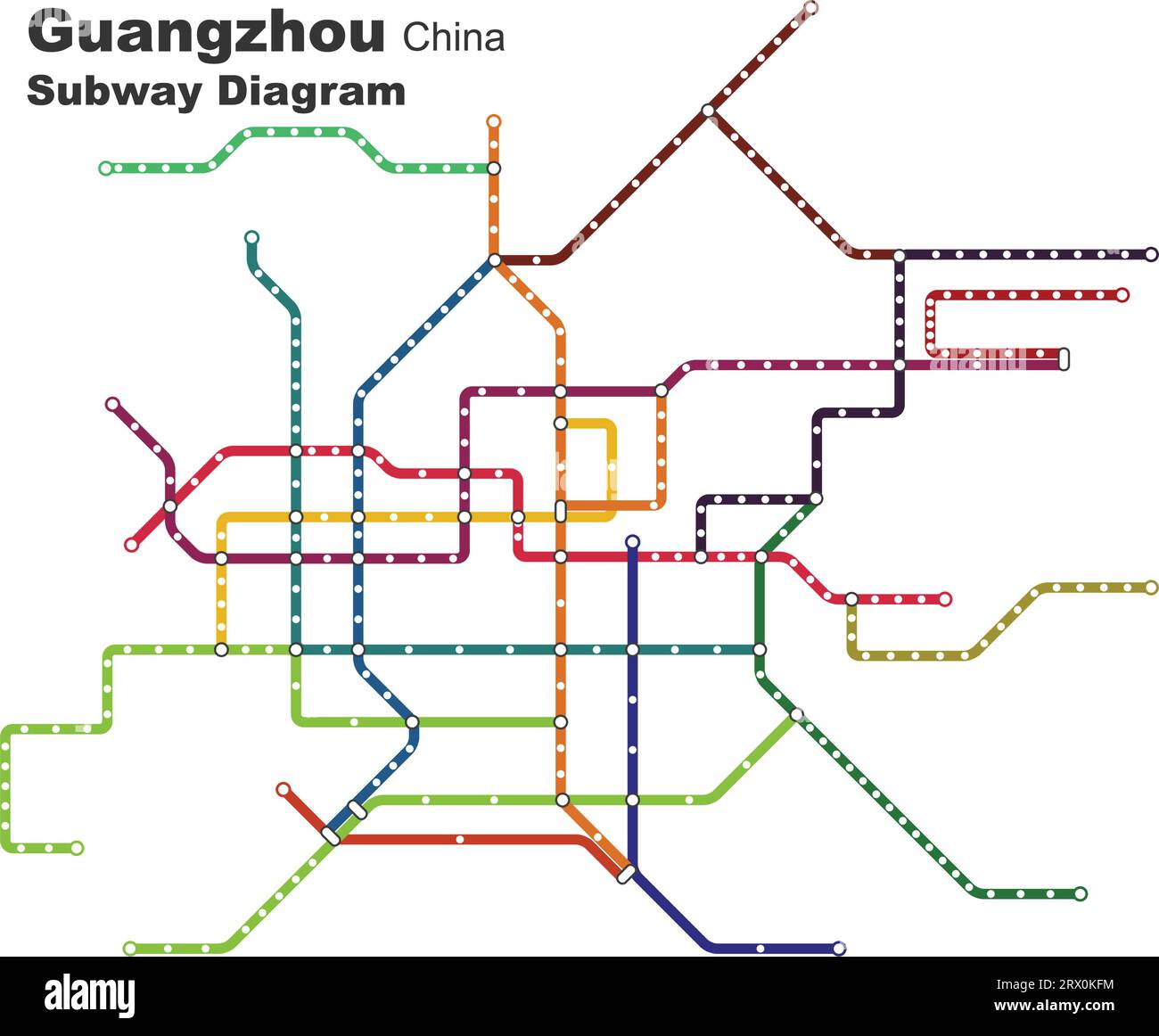 Guangzhou Subway Map Guangzhou Metro Line 10 Wikidata
