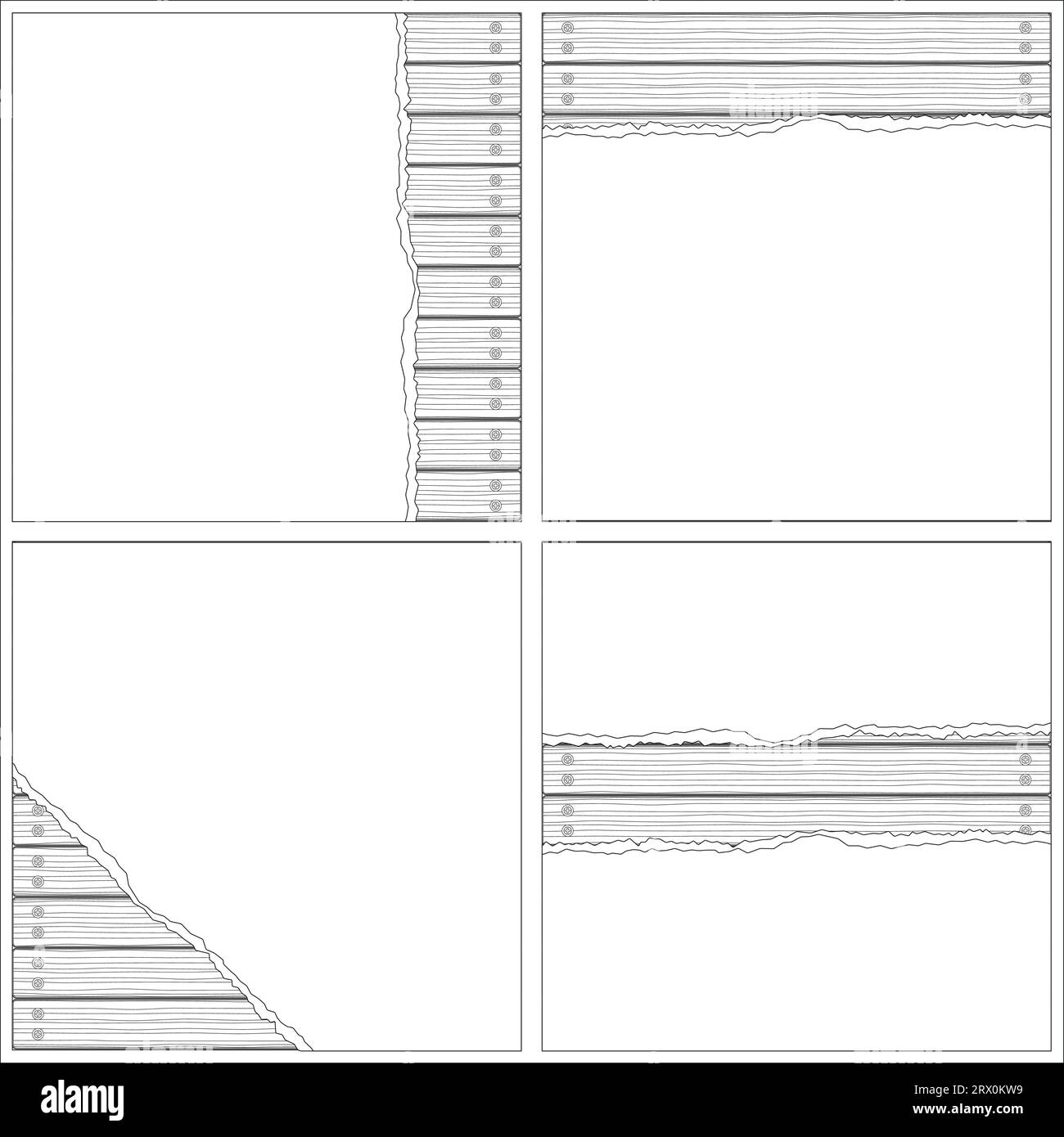 Layered editable vector illustration outline of tear wallpaper Stock ...
