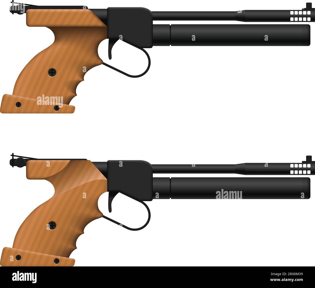 Layered vector illustration of Air Pistol Stock Vector Image & Art - Alamy