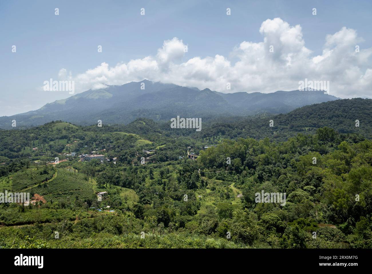 Amazing nature scenery Wayanad Kerala beautiful cloudy sky with green ...
