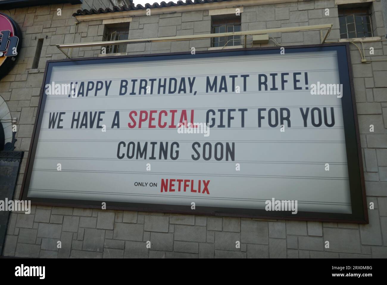 Los Angeles, California, USA 21st September 2023 Happy Birthday Matt ...