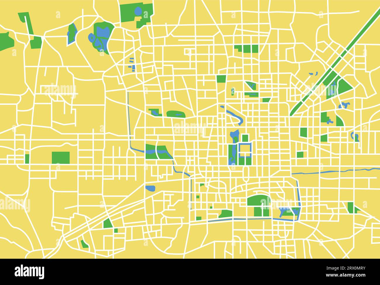 Map of beijing Stock Vector Images - Alamy