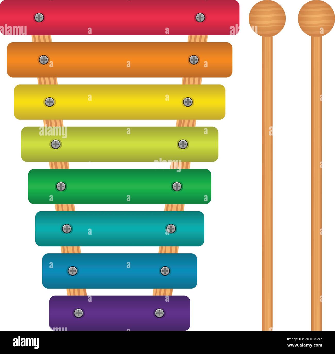 Layered vector illustration of Toy Xylophone Stock Vector Image & Art ...