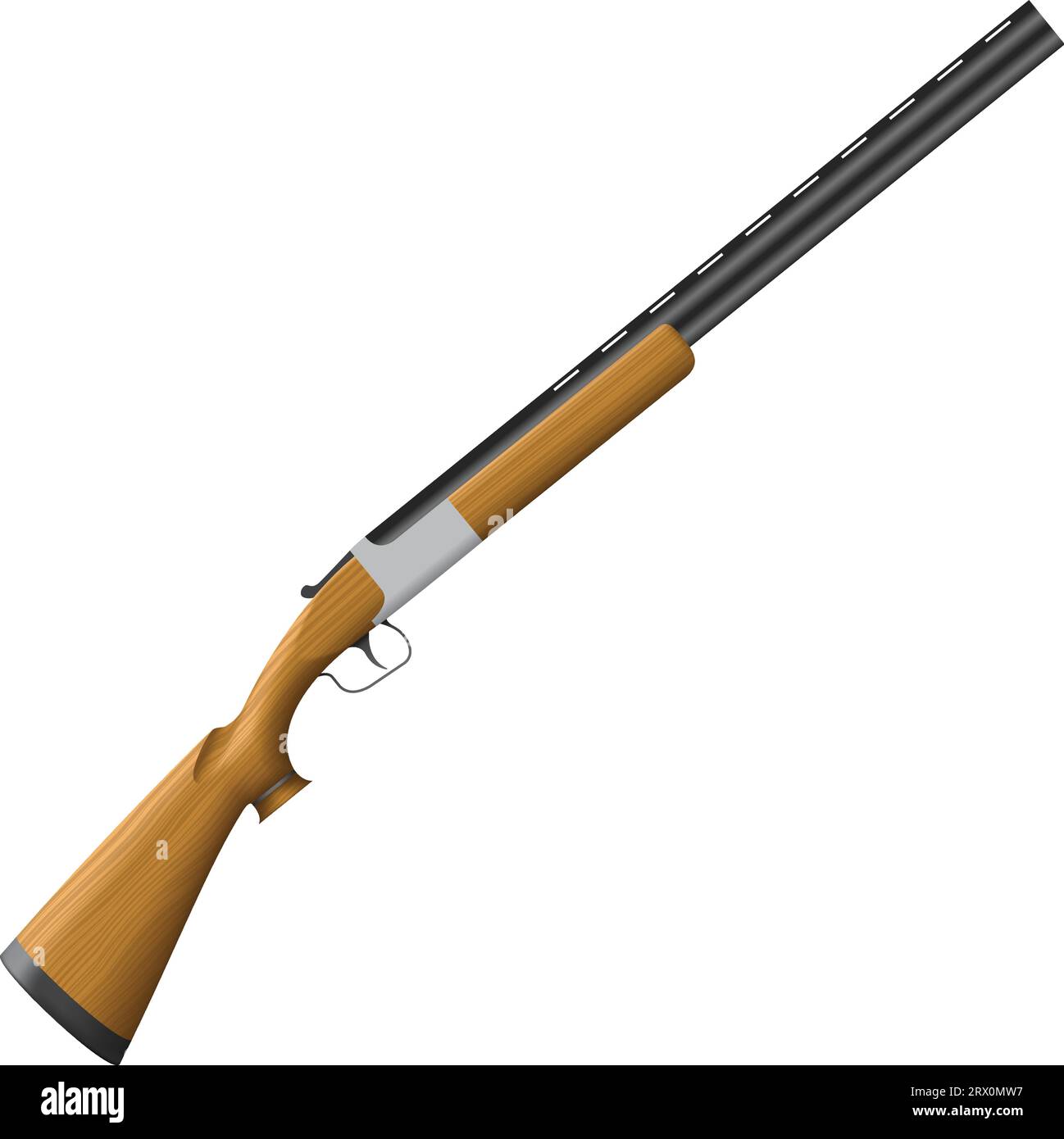 Layered vector illustration of isolated Shotgun Stock Vector Image ...