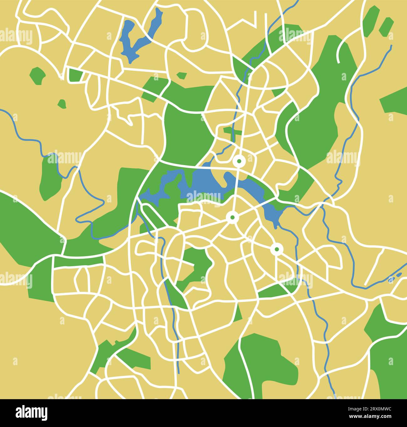 Map of canberra hi-res stock photography and images - Alamy