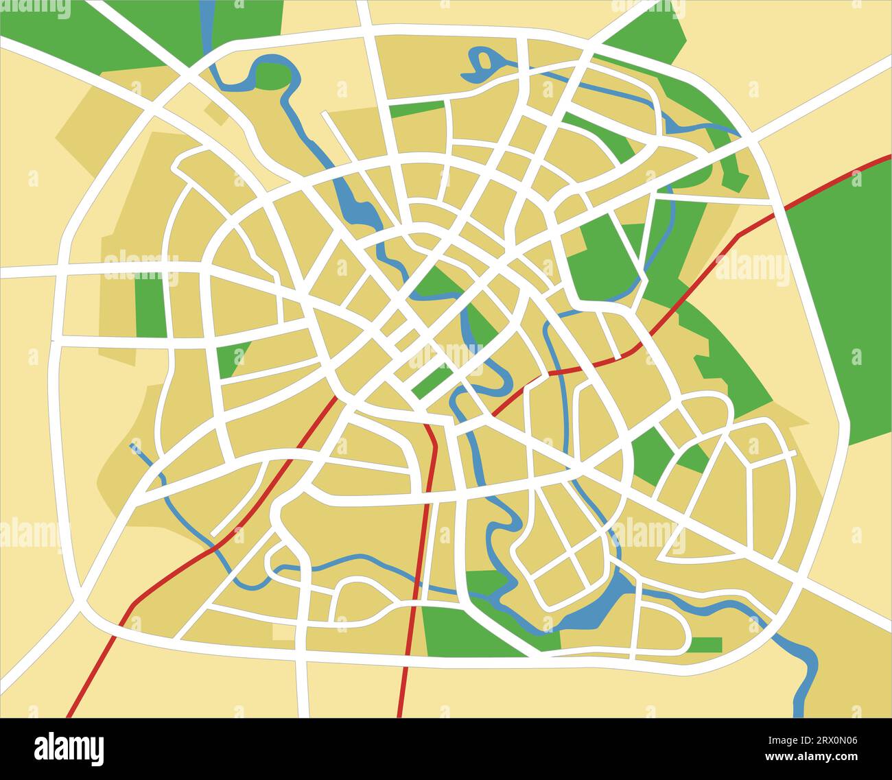 Map of minsk Stock Vector Images - Alamy