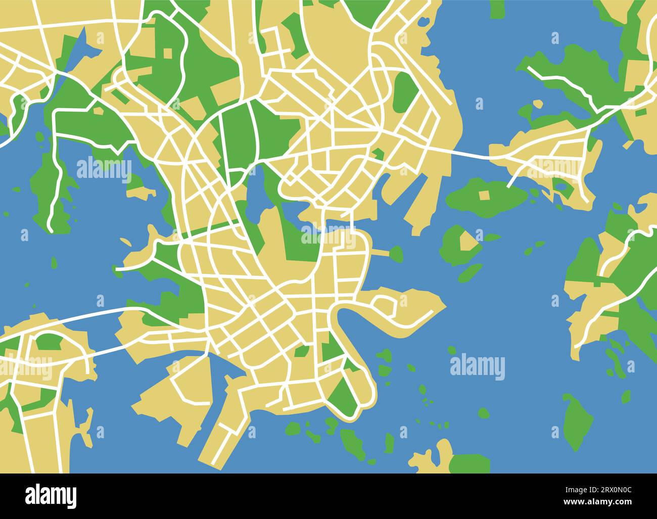 Map of helsinki Stock Vector Images - Alamy
