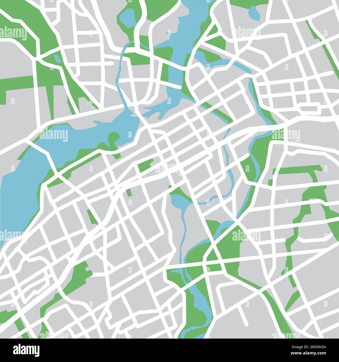 Layered vector illustration map of Ottawa Stock Vector Image & Art - Alamy