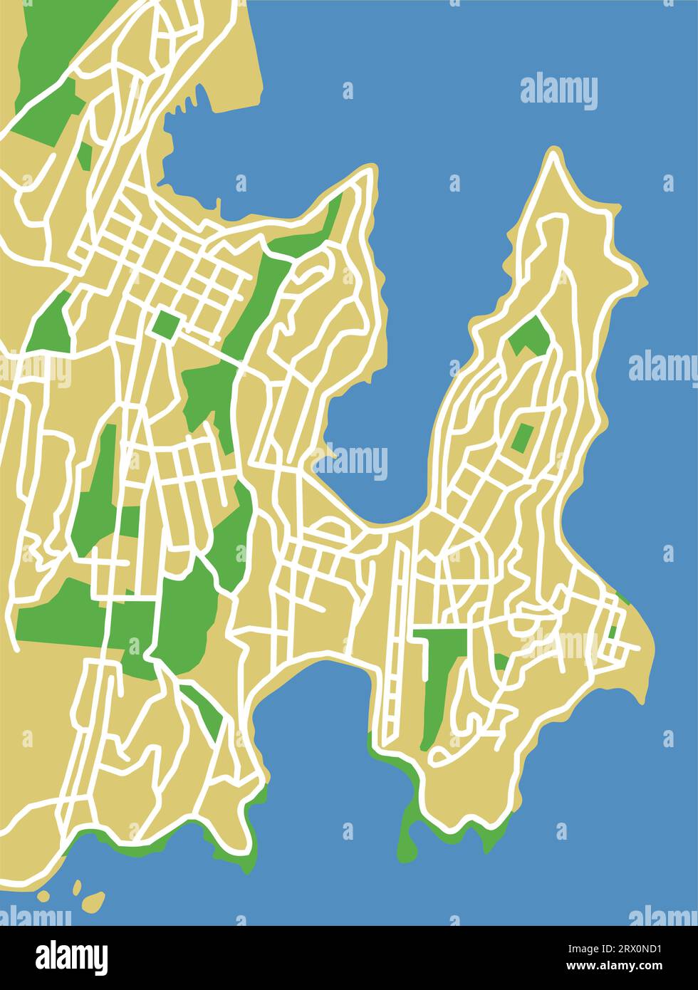 Layered vector illustration map of Wellington Stock Vector Image & Art ...