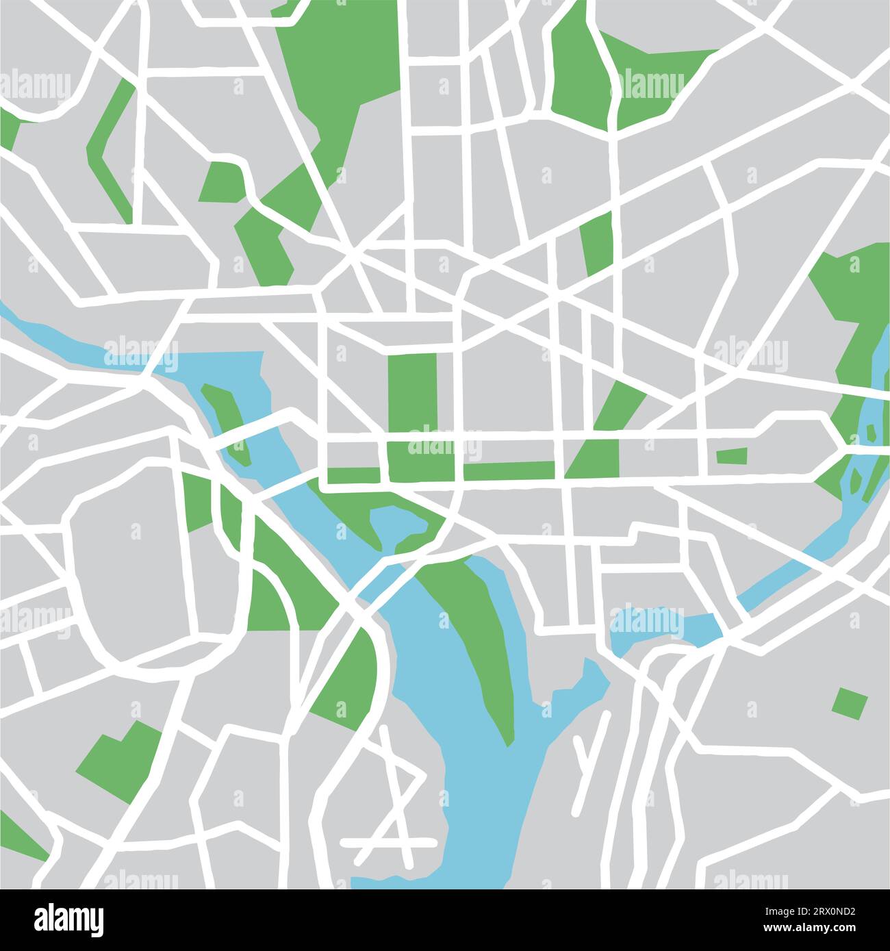 Layered vector illustration map of Washington DC Stock Vector Image ... Layered vector illustration map of Washington DC Stock Vector Image ...