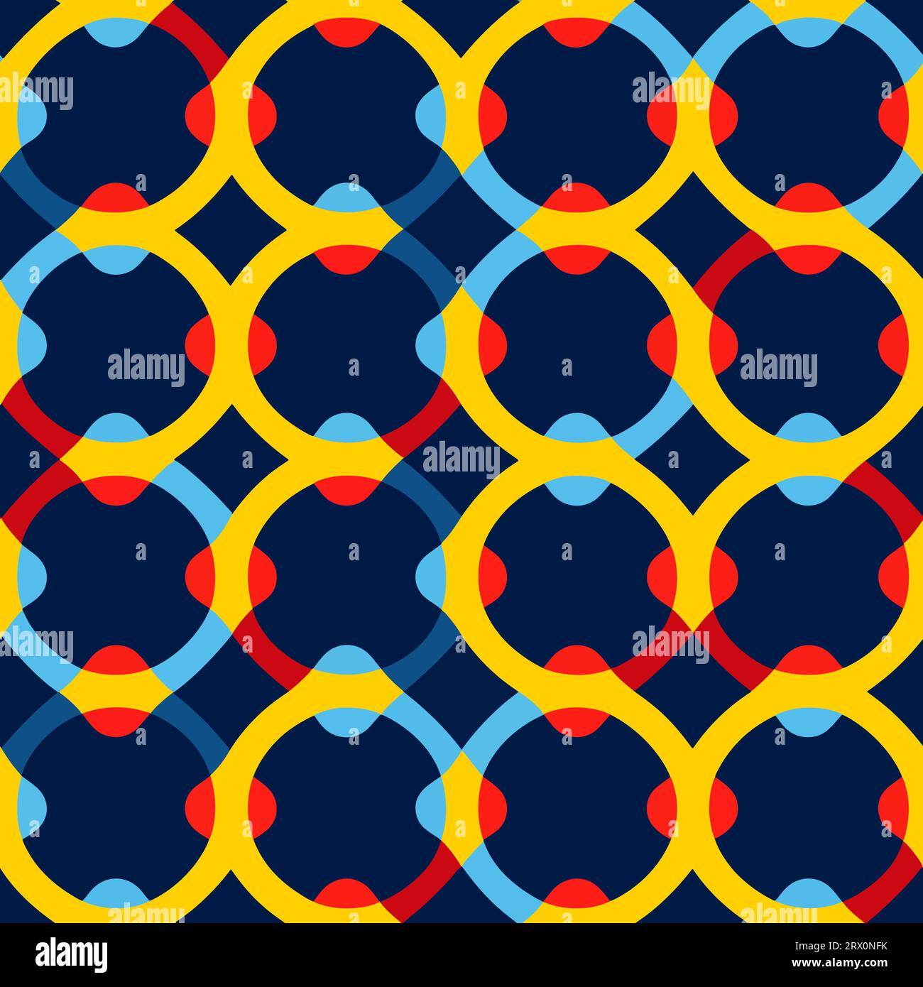 Colorful seamless pattern with yellow circles. Vector illustration ...