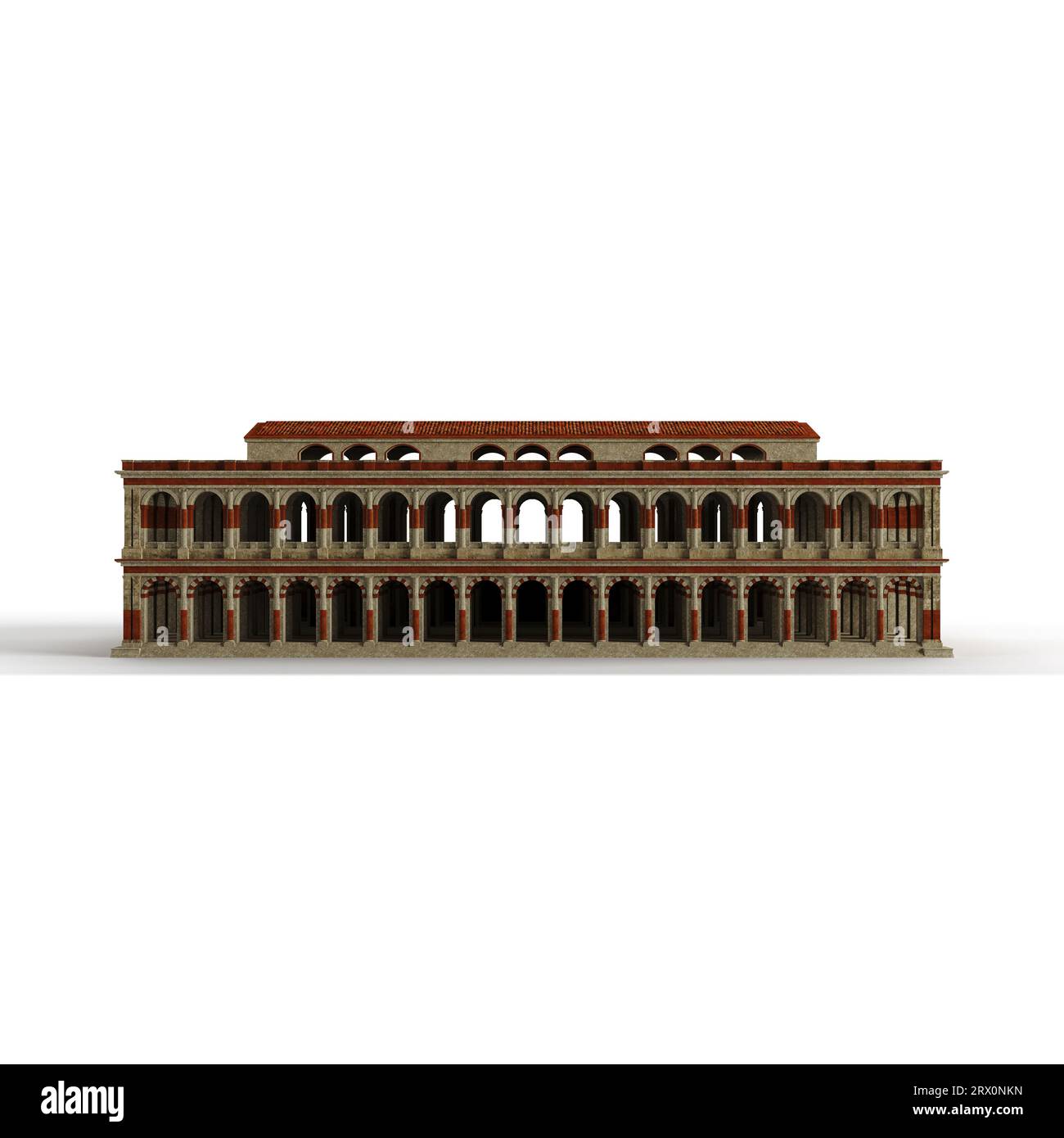 Pillared building Cut Out Stock Images & Pictures - Alamy