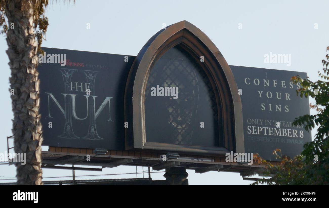 Los Angeles, California, USA 21st September 2023 The Nun 2 Billboard on ...