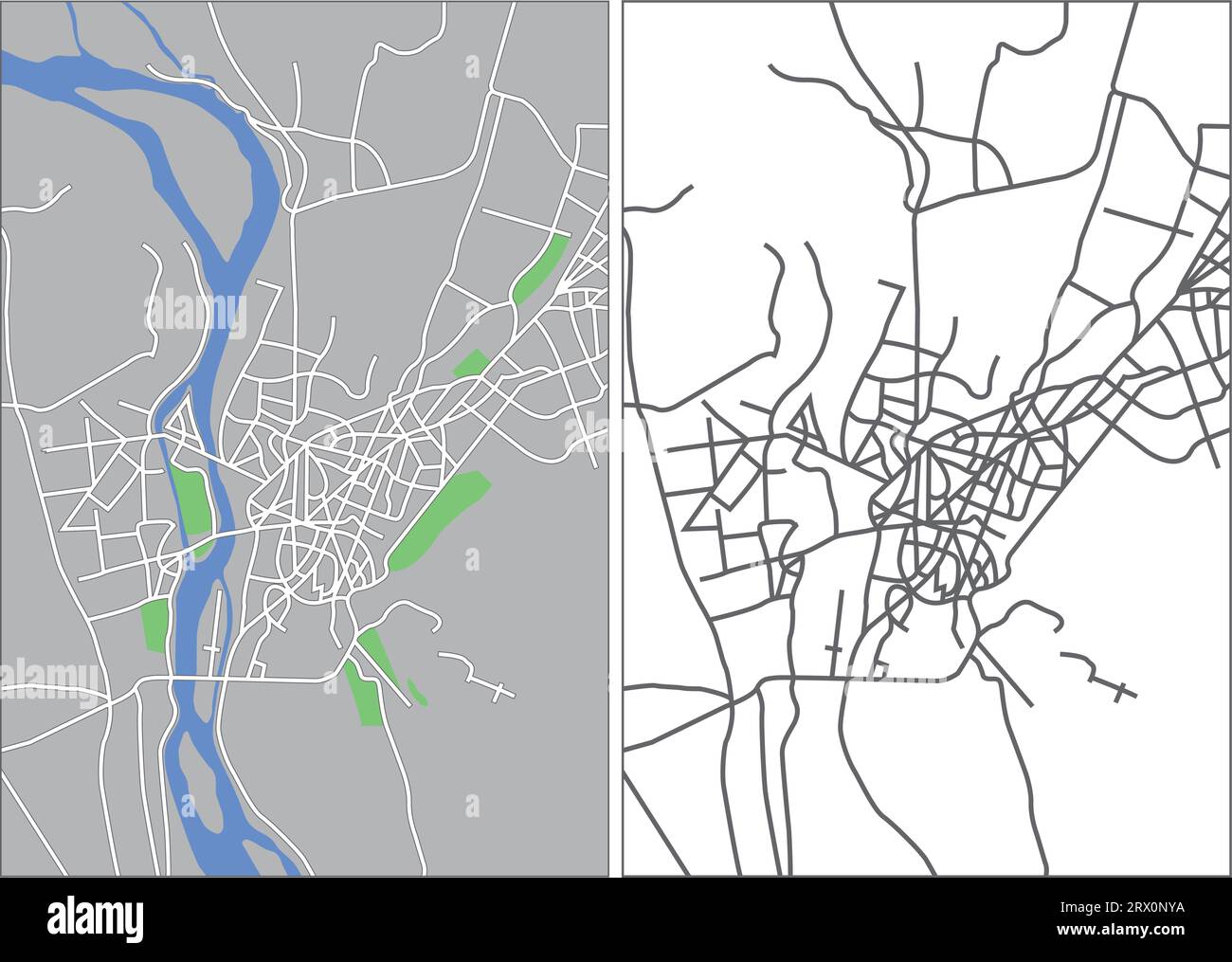 Map of downtown of cairo Stock Vector Images - Alamy