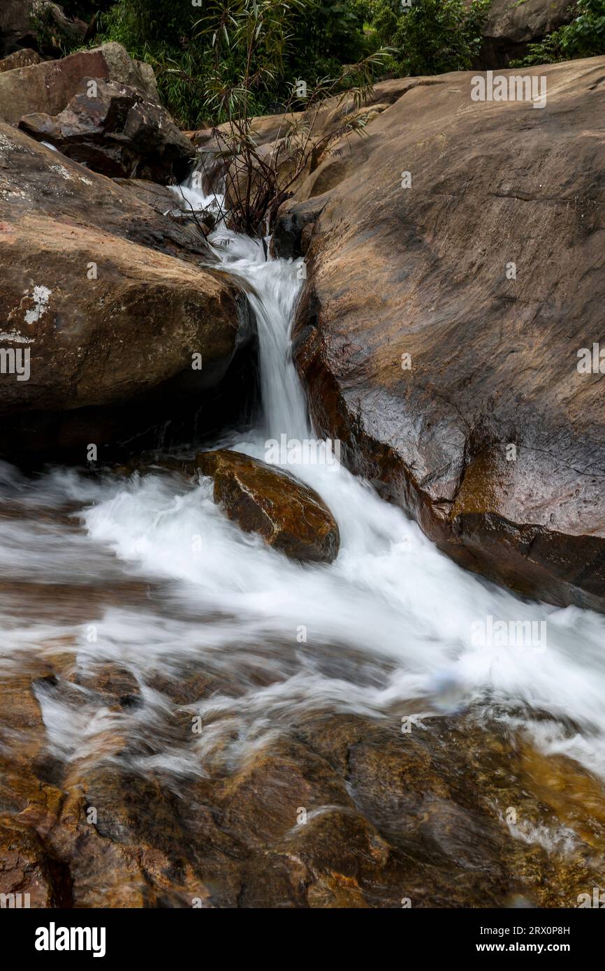 Meenmutty Falls is located 29 km from Kalpetta in Wayanad District in ...