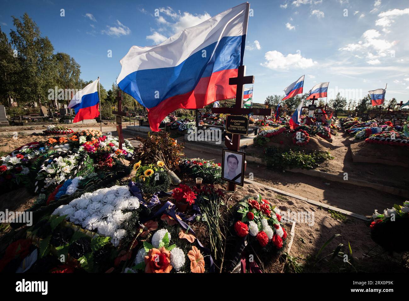 The graves of those killed during a special military operation (SVO) in ...