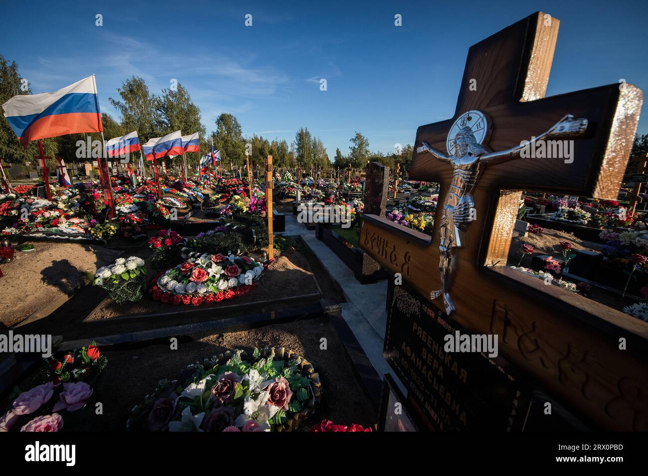 The graves of those killed during a special military operation (SVO) in ...