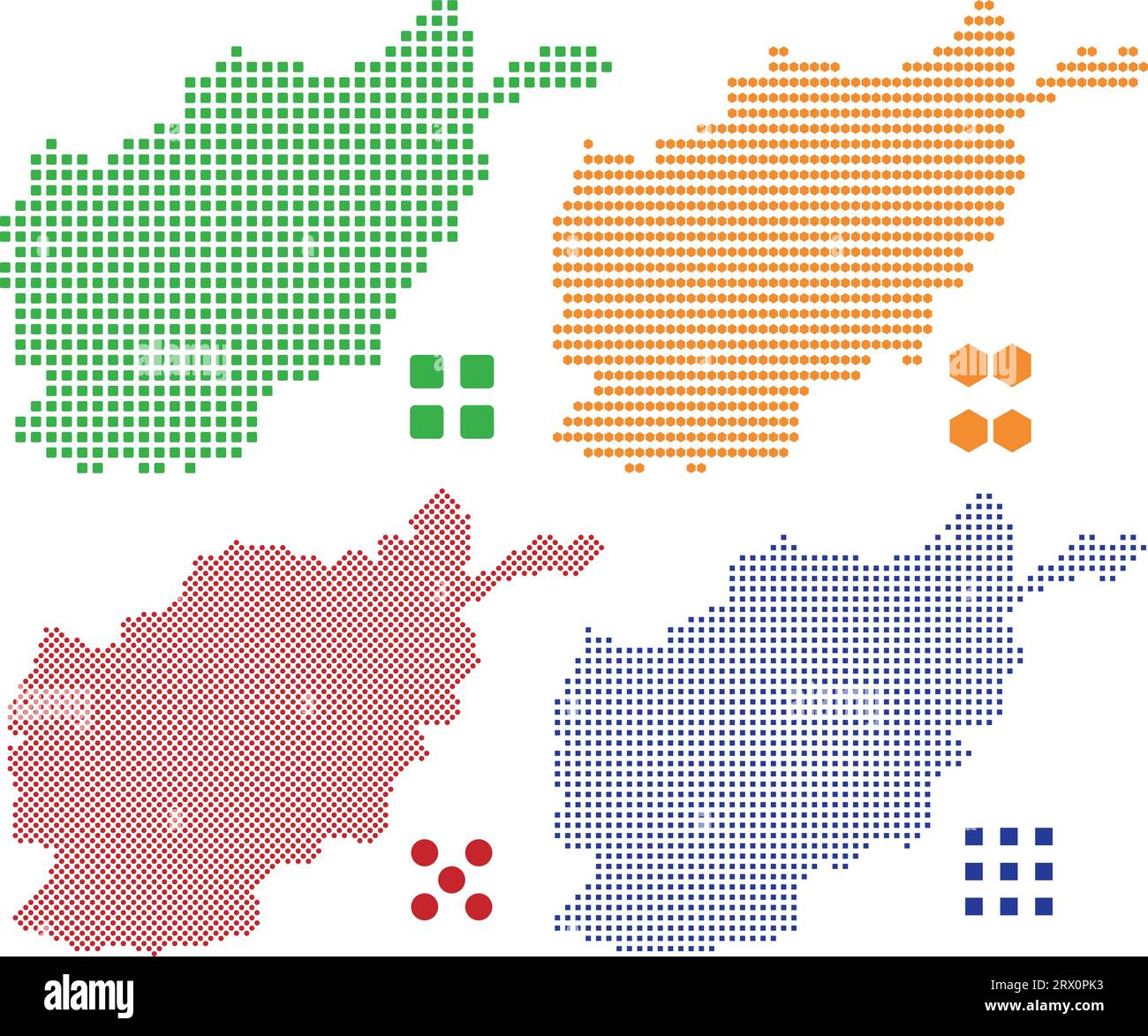 Layered editable vector illustration country map of Afghanistan,which ...