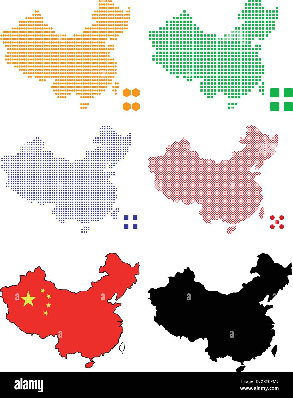 Layered editable vector illustration country map of China,which ...