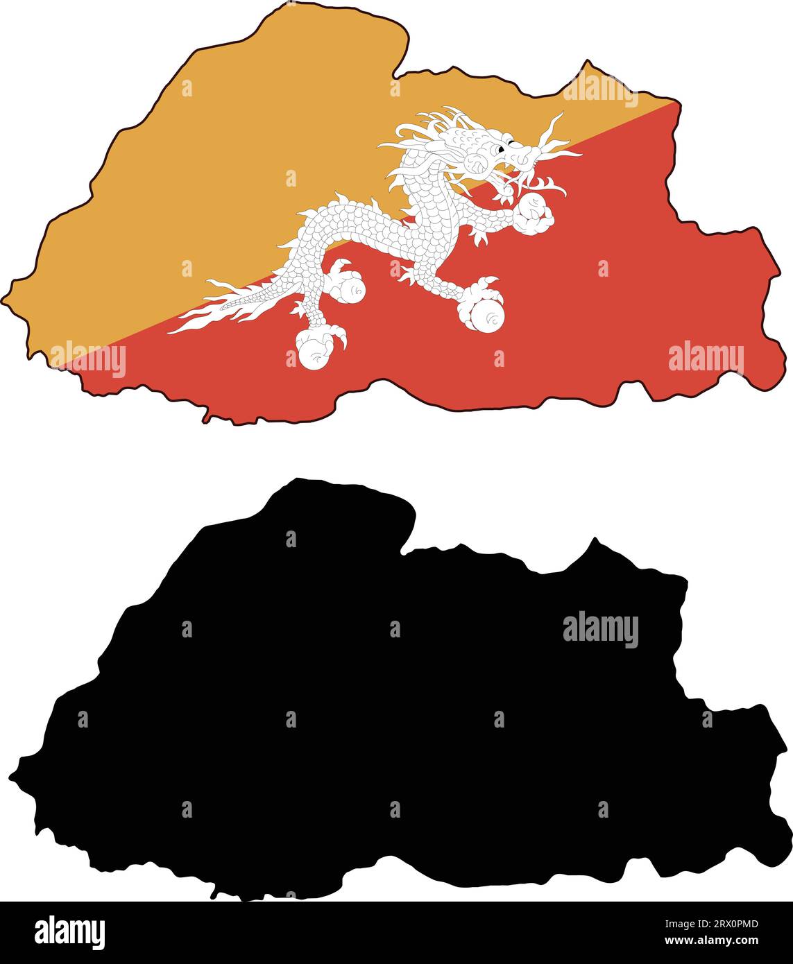 Bhutan country profile Stock Vector Images - Alamy