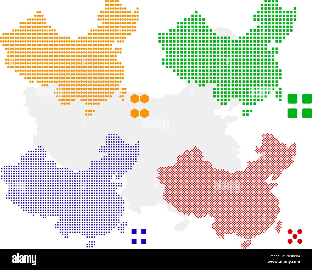 China country outline hi-res stock photography and images - Alamy