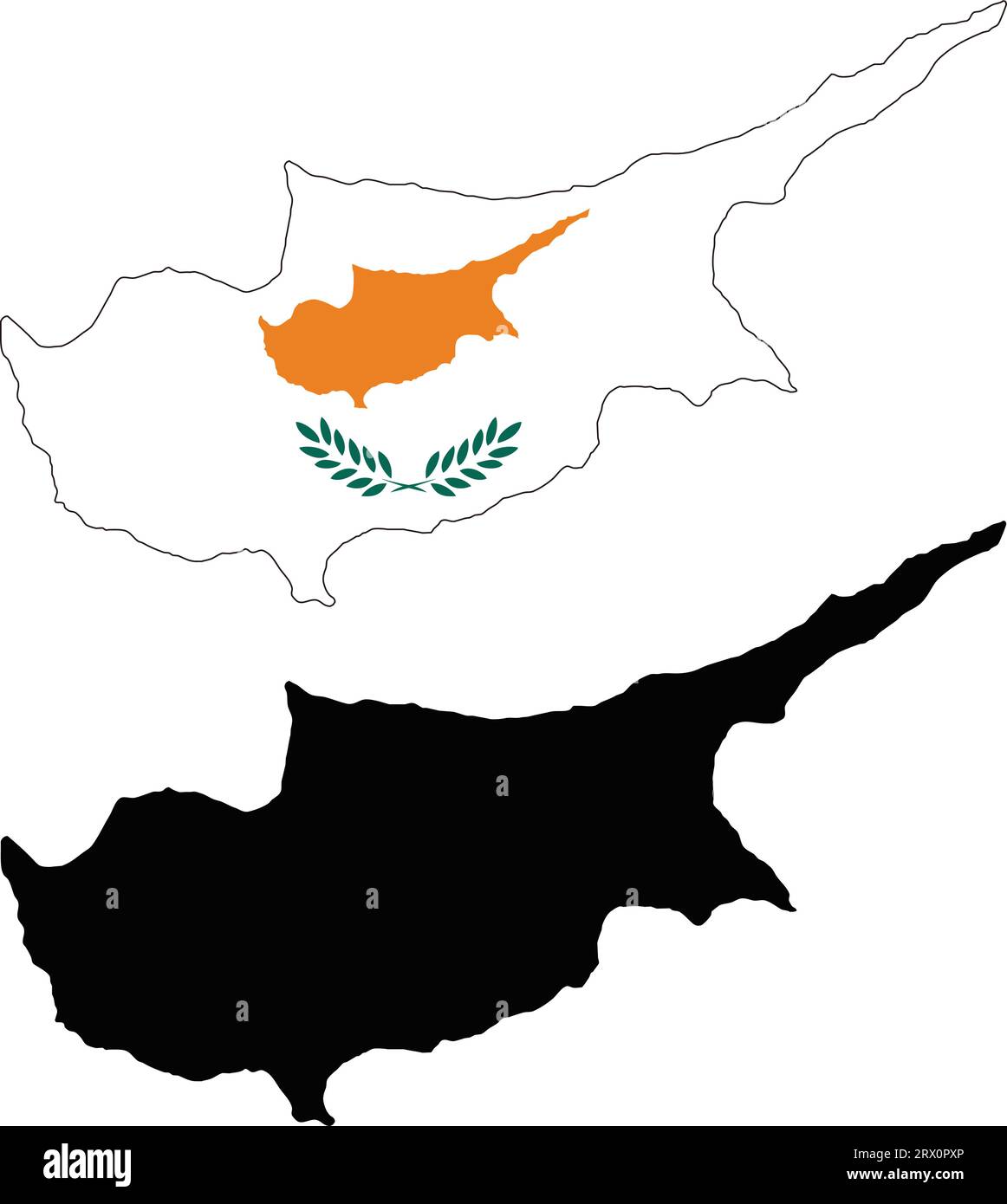 Cyprus border flag Stock Vector Images - Alamy